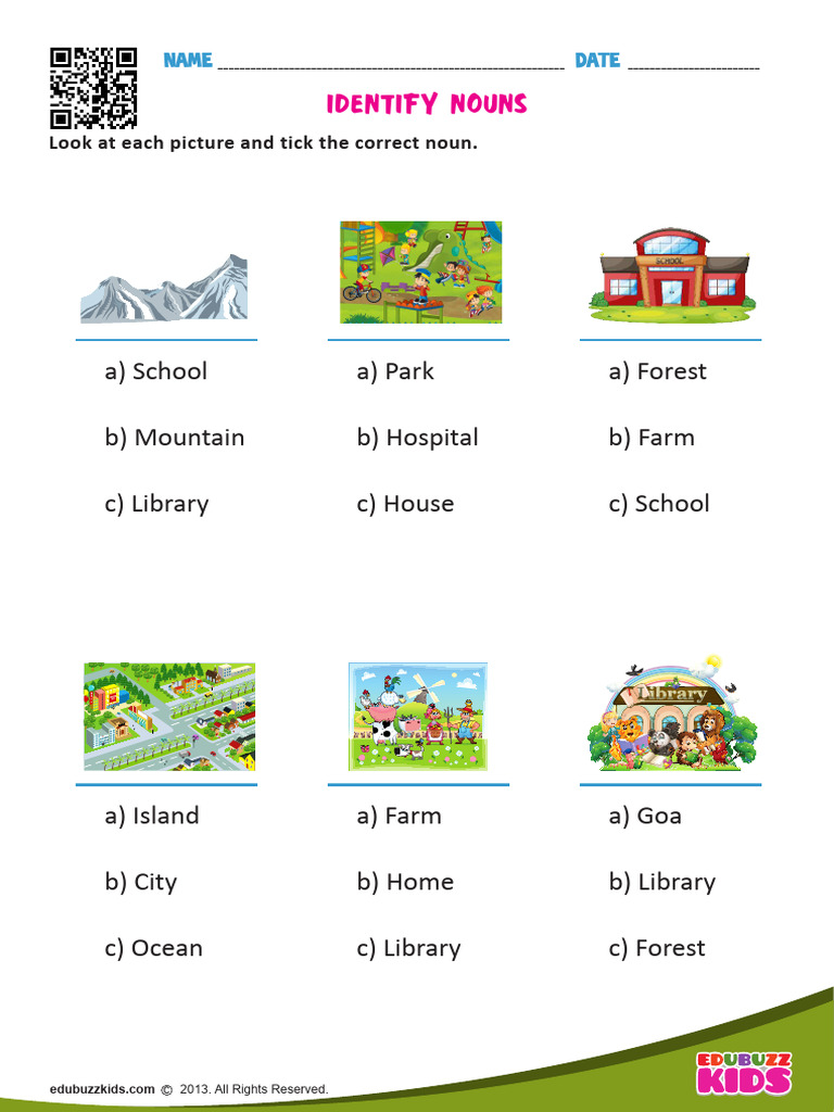 Noun Identification Exercise | PDF