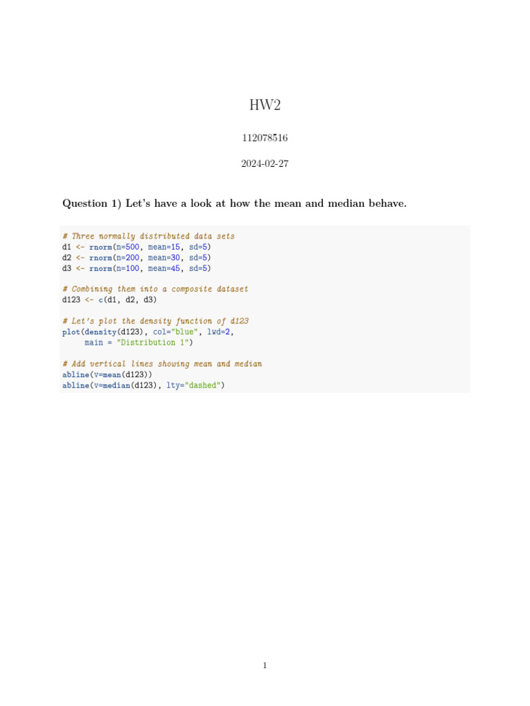 Bacs HW2 | PDF | Statistical Theory | Probability Theory