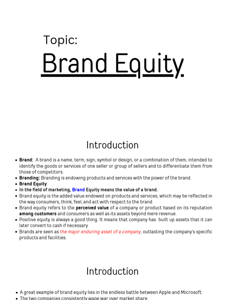 Brand Equity | PDF | Brand | Apple Inc.