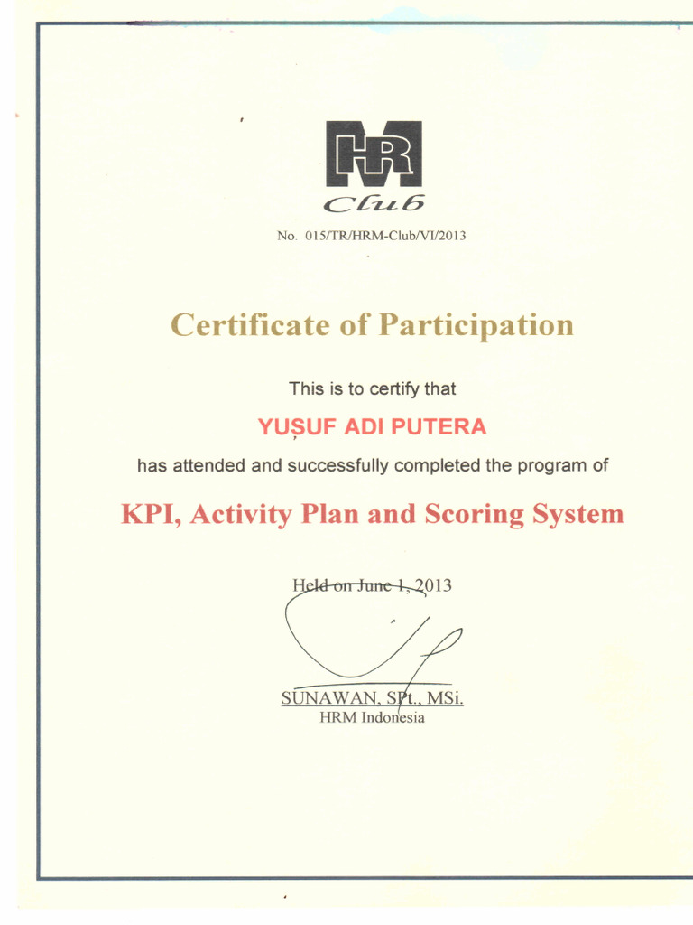 Training Certified | PDF