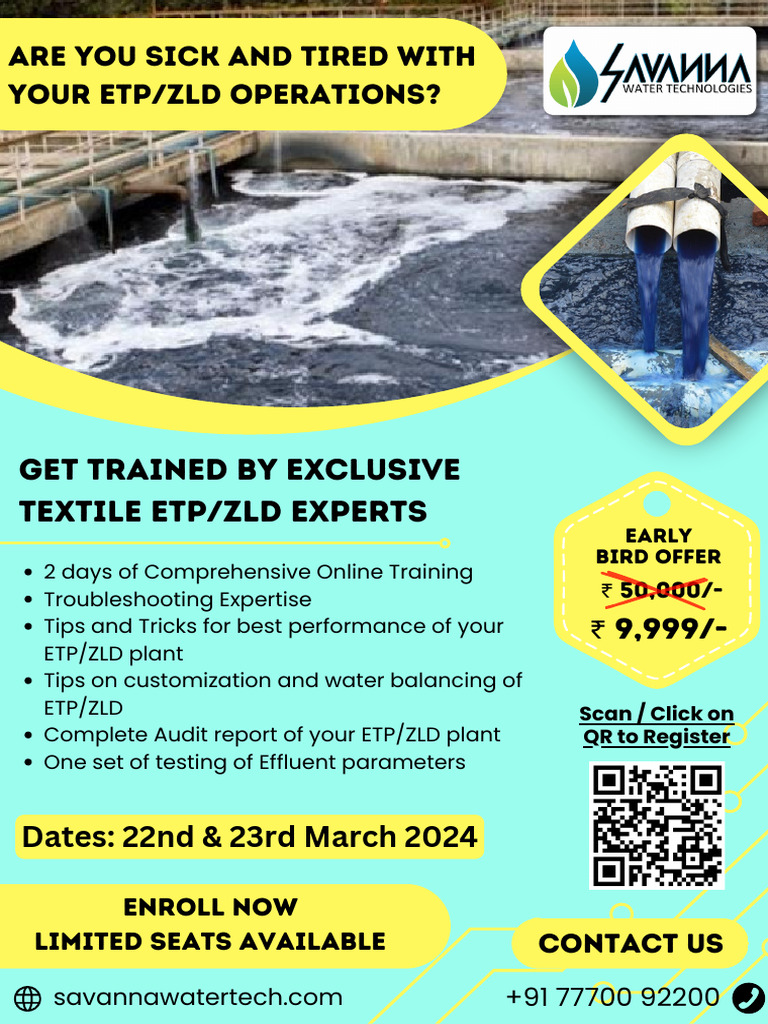 Savanna ETP ZLD Training PDF | PDF | Sewage Treatment | Sewerage