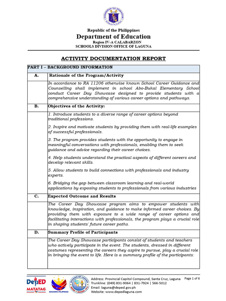 Career Guidance - Localized - Activity - Report | Download Free PDF ...