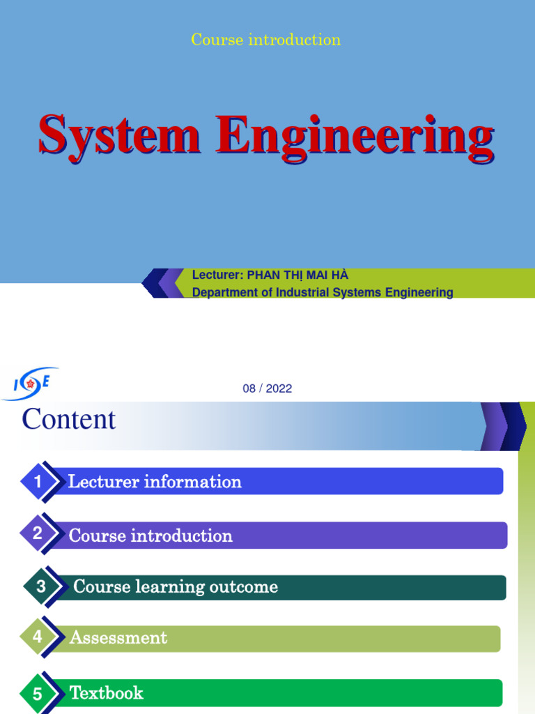KTHT 21_C0_Course Introduction | PDF | System | Industrial Engineering