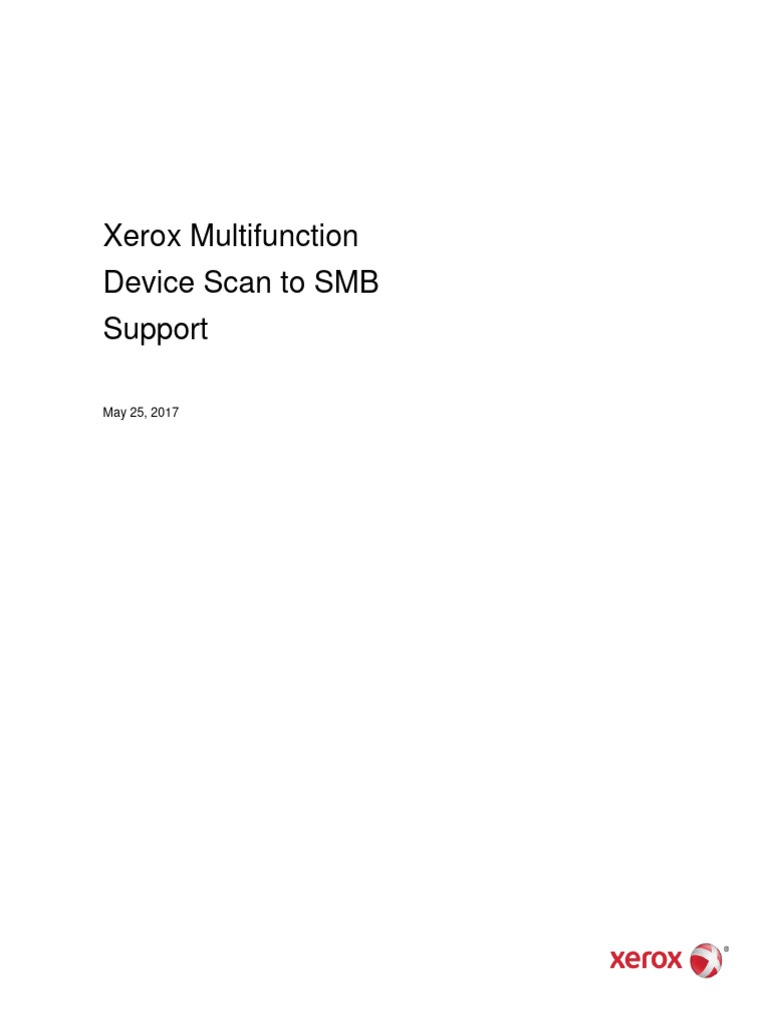 Xerox Product SMB Supported Versions | PDF | System Software | Computer ...