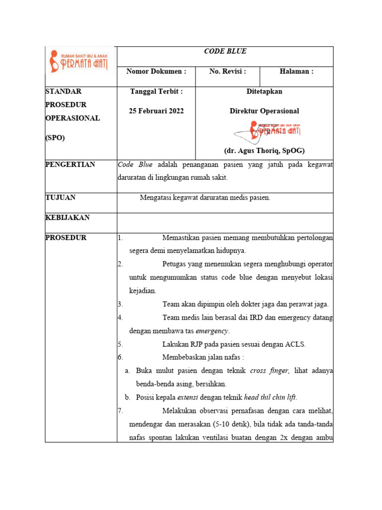 Code Blue | PDF | Pengembangan Diri | Sains & Matematika