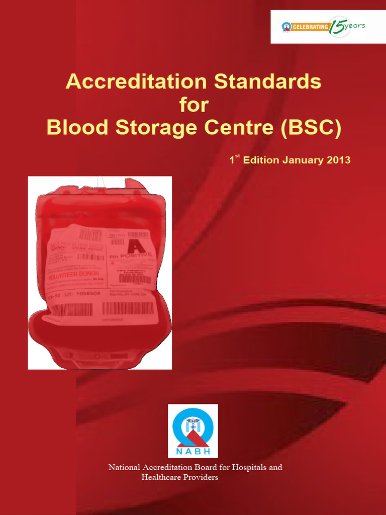 Blood Storage Centre Standards Edition 1 | PDF | Blood Transfusion ...