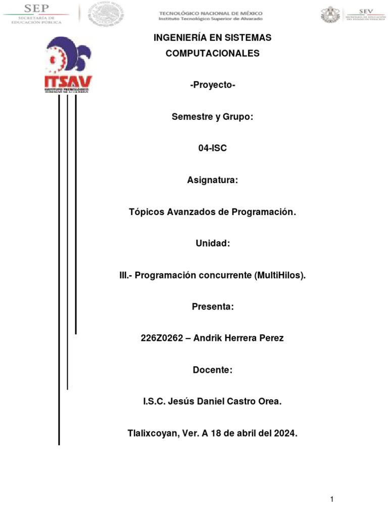 Tadp U3t3 Ahp | PDF | Hilo (Computación) | Ventana (informática)