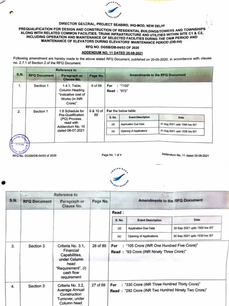 Addendum No. 11 (Final) | PDF Addendum No. 11 (Final) | PDF