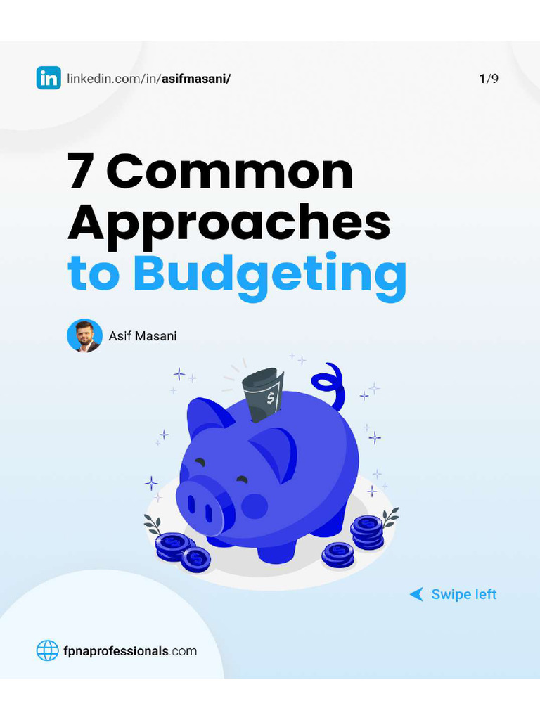 7 Common Approaches To Budgeting | PDF