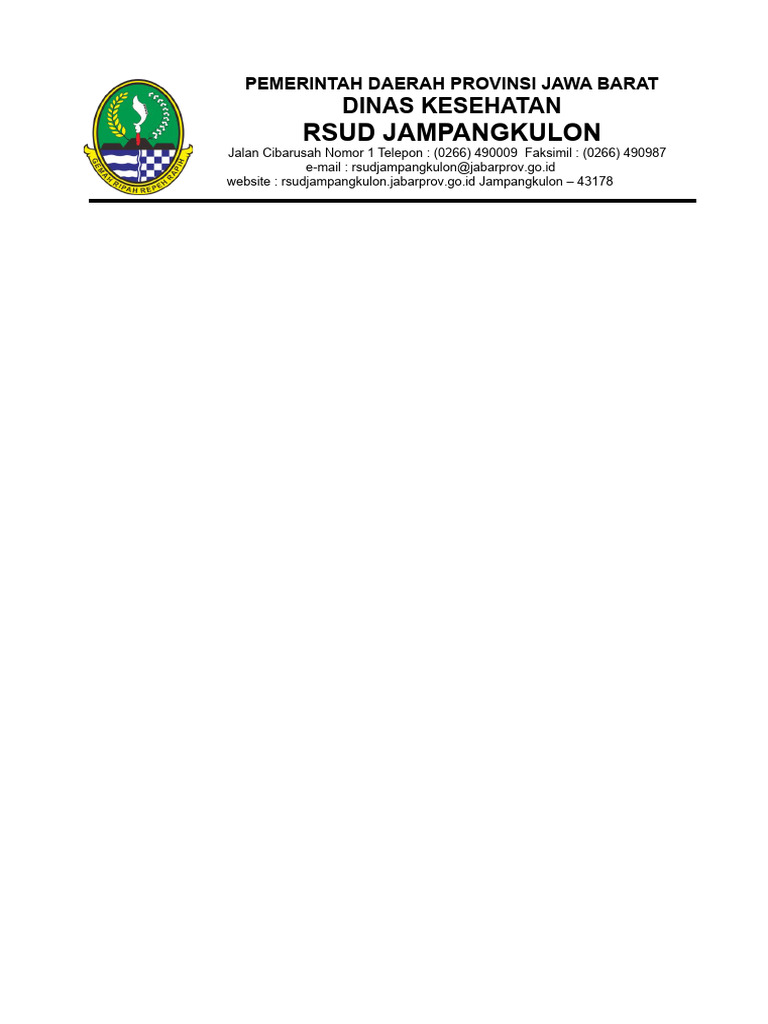 Kop surat RSUD Jampangkulon | PDF Kop surat RSUD Jampangkulon | PDF