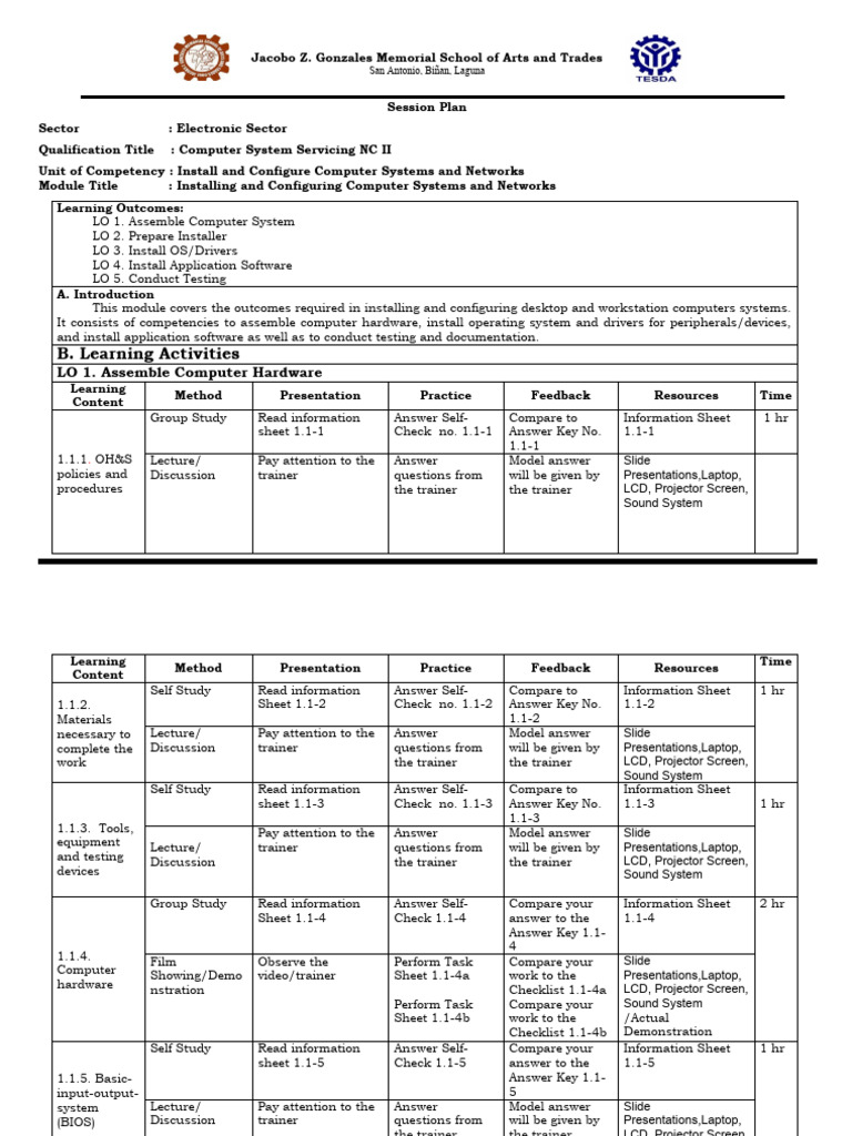 6 - Session Plan Owen Dae Pa | PDF | Laptop | Operating System
