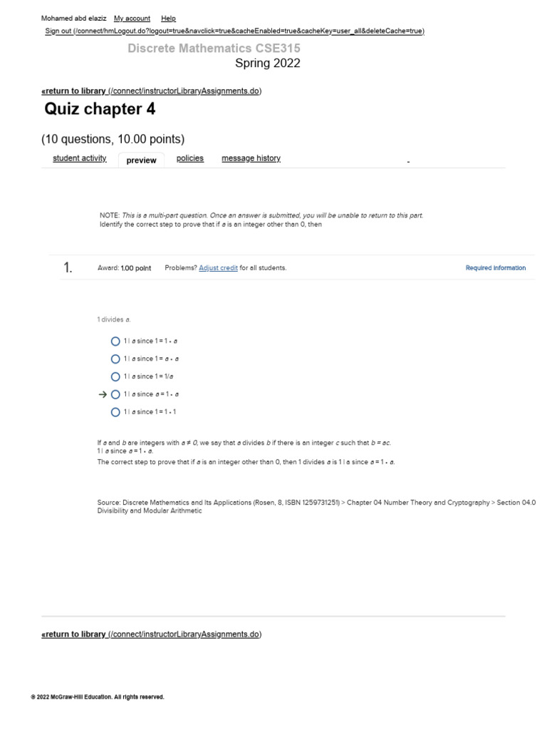 Answer Quiz Chapter 4 | PDF | Encryption | Metalogic