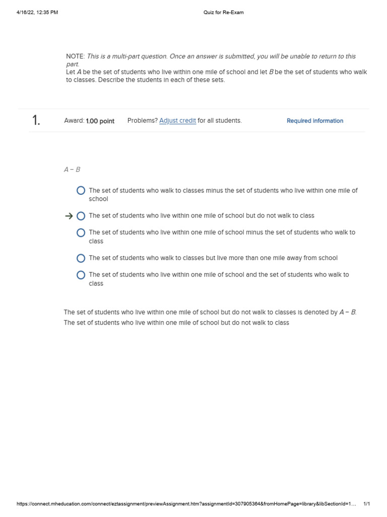 Answer Quiz | PDF | Numbers | Empty Set