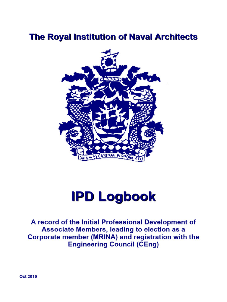 IPD Logbook (MRINA) (CEng) | PDF | Quality Assurance | Business