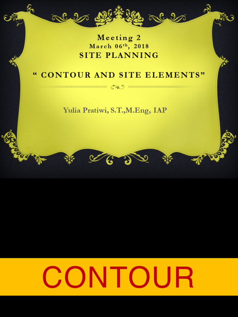 Site Planning 2 | PDF | Contour Line | Wound
