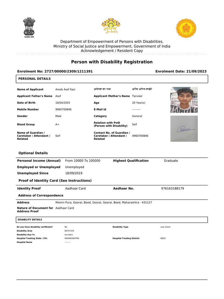 Application 27270000023091211391 1714399692 | PDF | Disability