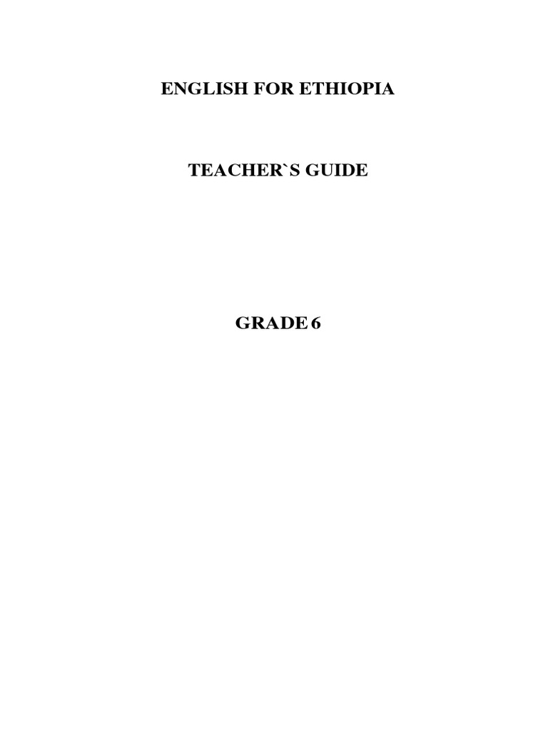English Grade 6 Teacher Guide | Download Free PDF | Humidity | Traffic