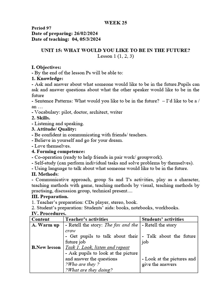 G5-Week 25+26 | PDF | Teaching Method | Teachers
