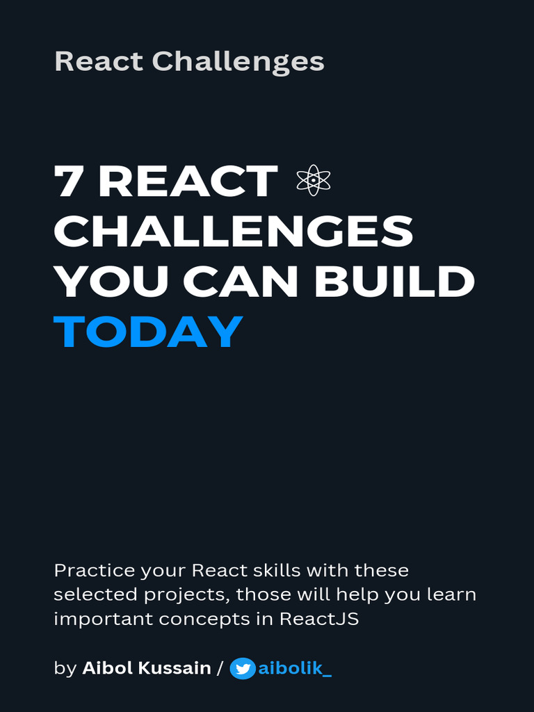 7 React Challenges You Can Build Today? | PDF | Software Engineering | Software