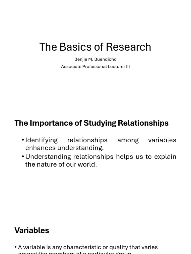 The Basics of Educational Research | PDF | Hypothesis | Dependent And Independent Variables
