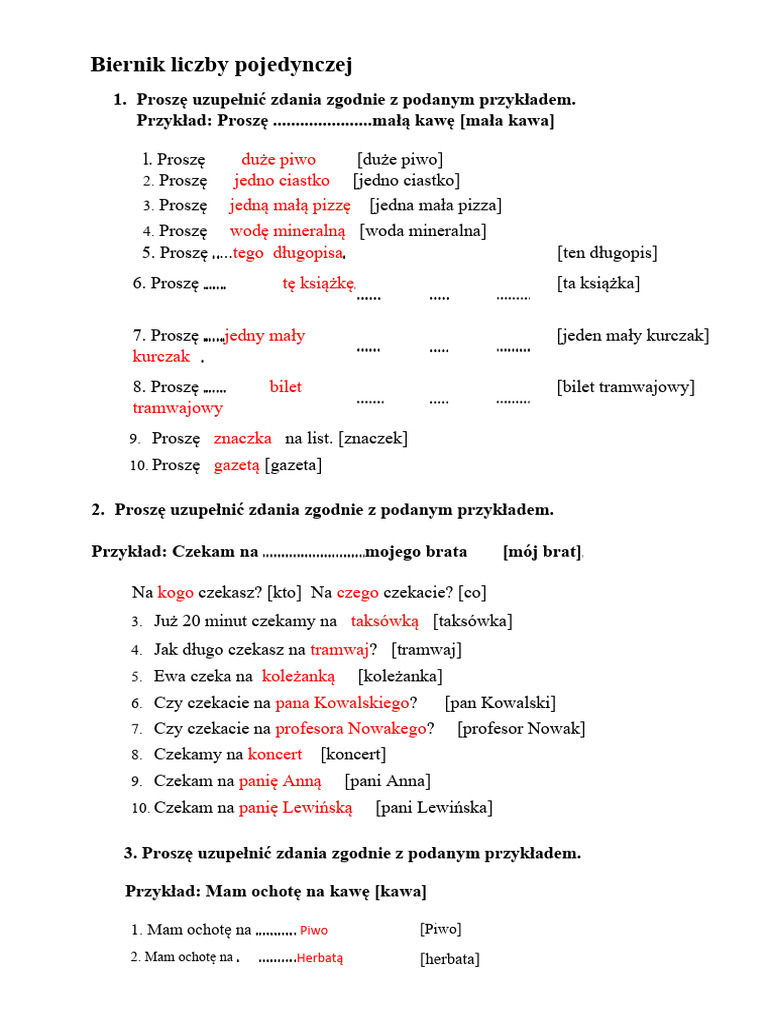 Biernik. Cwiczenia | PDF