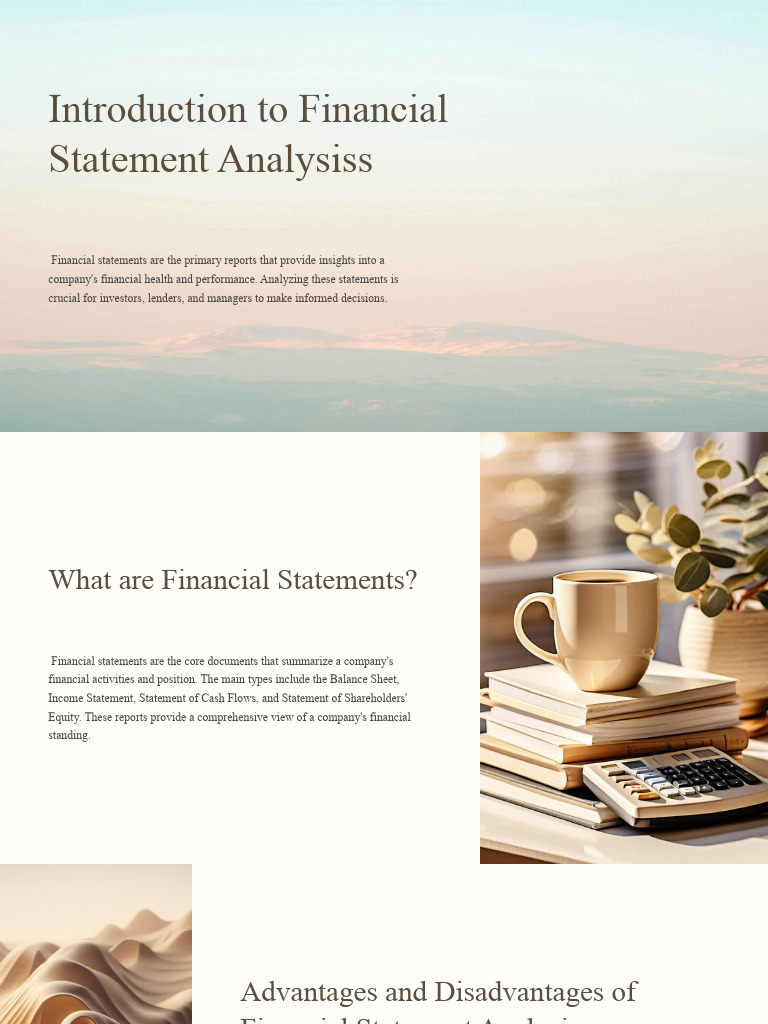 Introduction To Financial Statement Analysis | Download Free PDF | Financial Statement | Income ...
