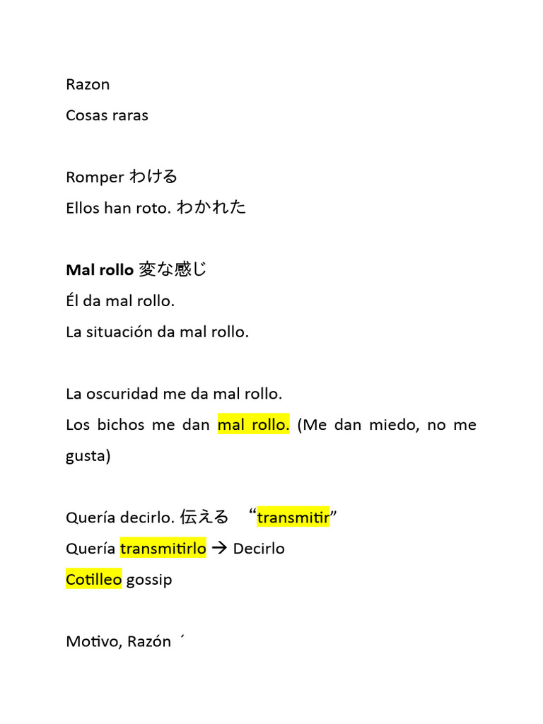 Vocab Pelo: Carlos | PDF