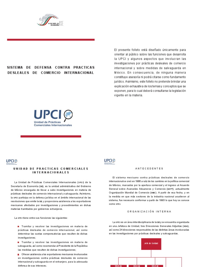 UPCI | PDF | Organización de Comercio Mundial | El comercio internacional