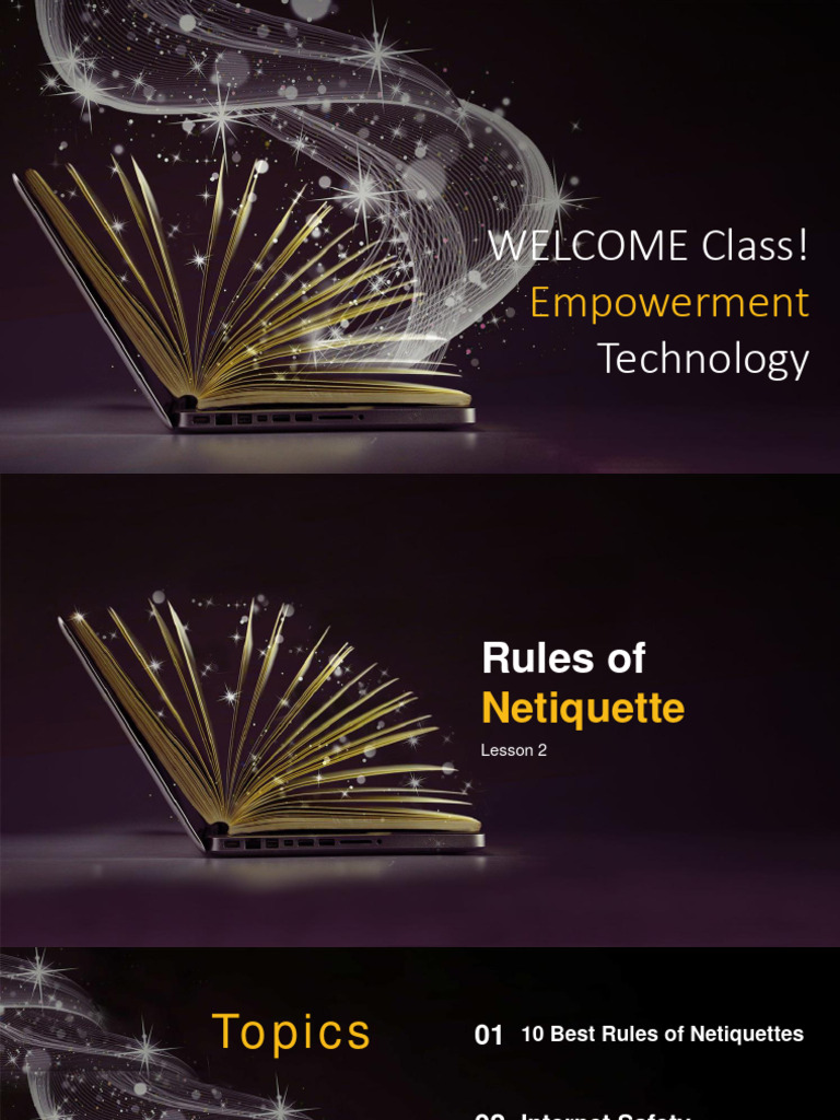 Lesson 2 Rules of Netiquette PDF | PDF | Malware | Software