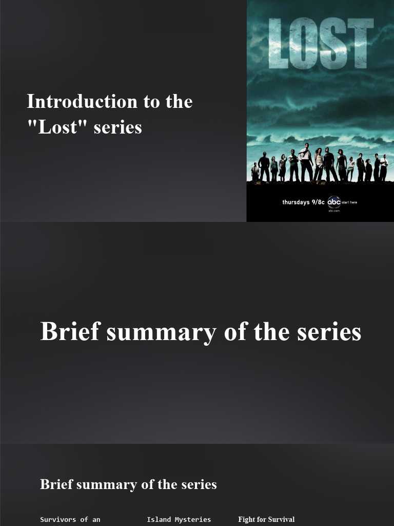 Introducao A Serie Lost 1 | PDF