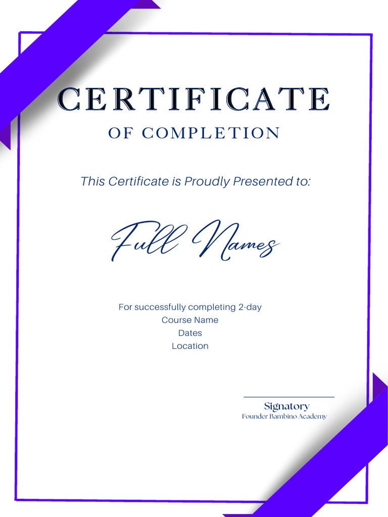Certificate Sample | PDF
