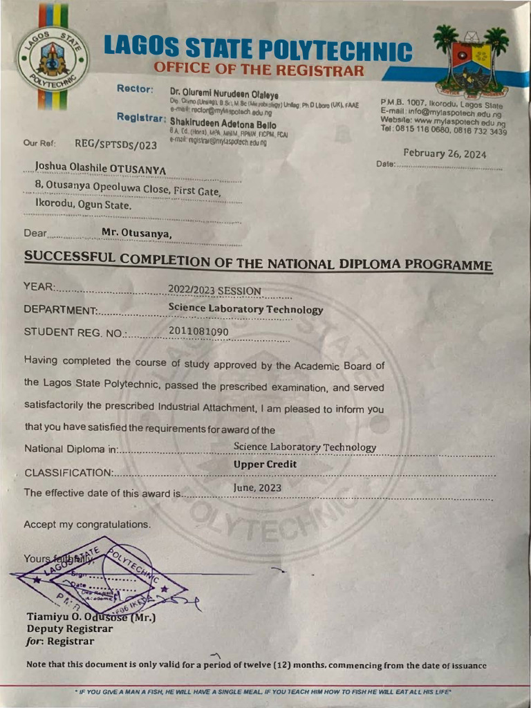 Otusanya Joshua Loc | PDF