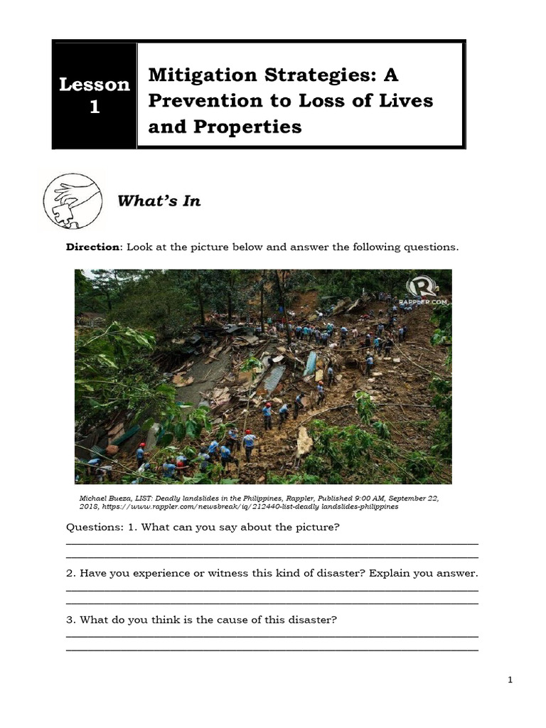 DRRR Week 5 | Download Free PDF | Sinkhole | Landslide