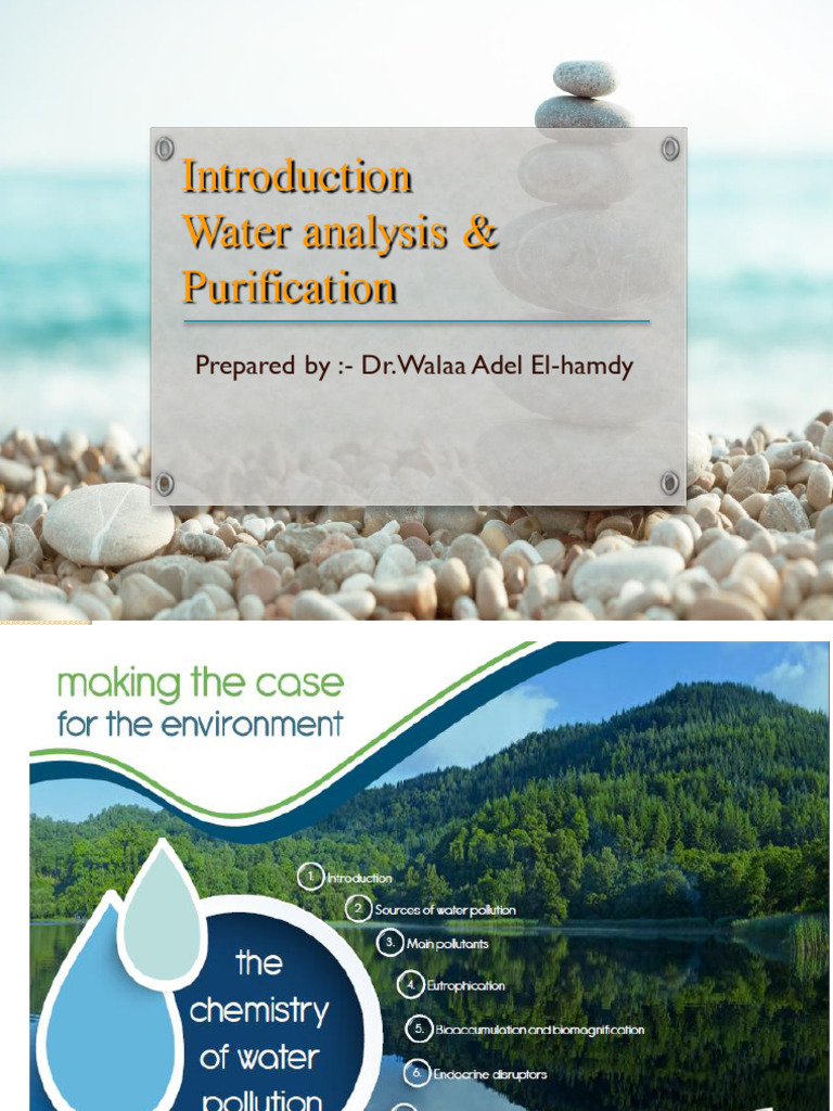 Water Analysiscvpart 1 DR Walaa | PDF | Chlorine | Water Purification