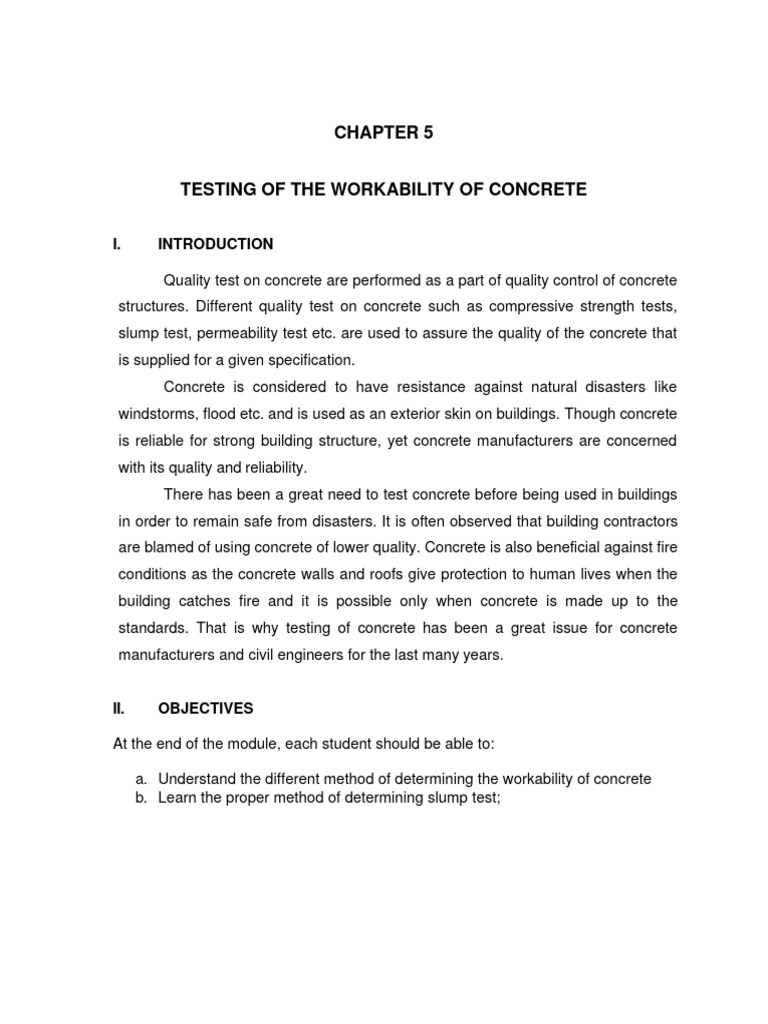 MODULE-5-TESTING-FOR-CONCRETE S | PDF | Concrete | Structural Engineering