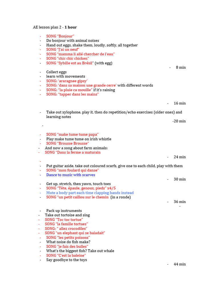 Engaging 1-Hour AE Lesson Plan | PDF | Language Arts & Discipline | Art