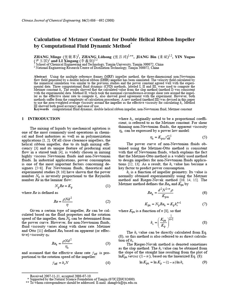 Calculation Double Helical Ribbon PDF | PDF | Viscosity | Coating