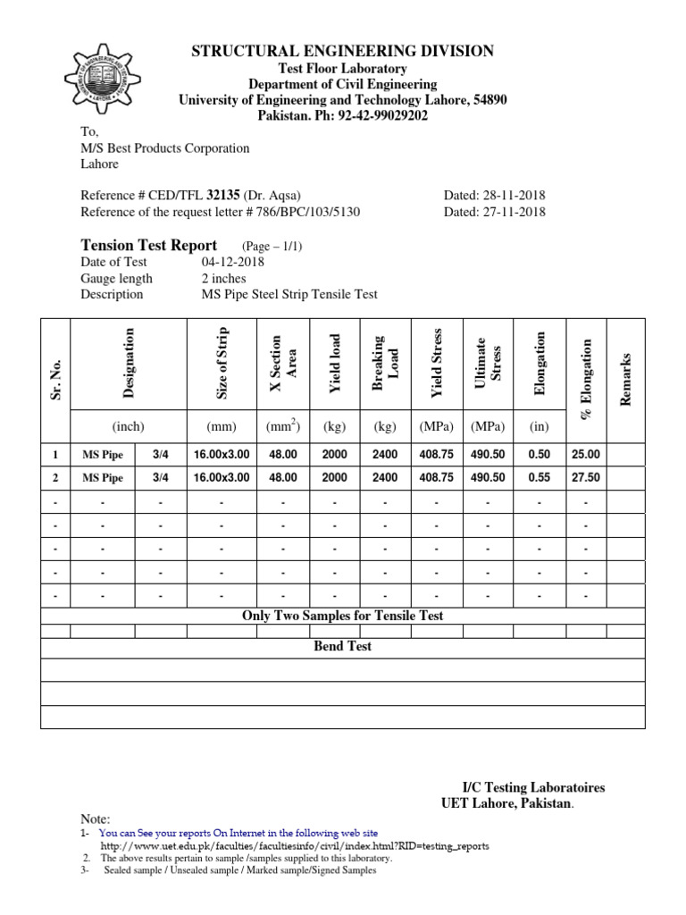 Structural Engineering Division | PDF | Ultimate Tensile Strength ...
