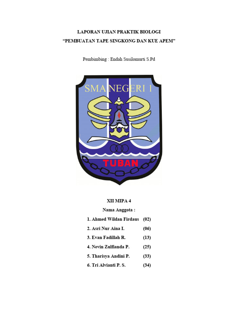 Laporan Tape Apem | PDF | Kesehatan Holistik | Teknologi & Rekayasa