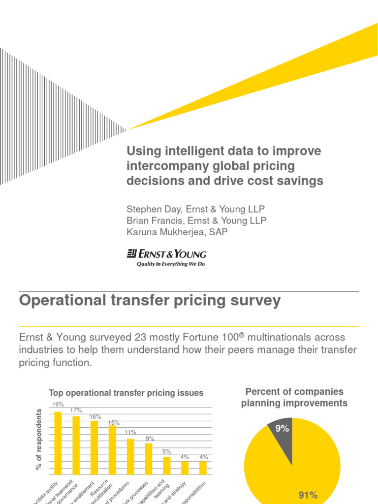Using Intelligent Data To Improve Intercompany Global Pricing Decisions ...
