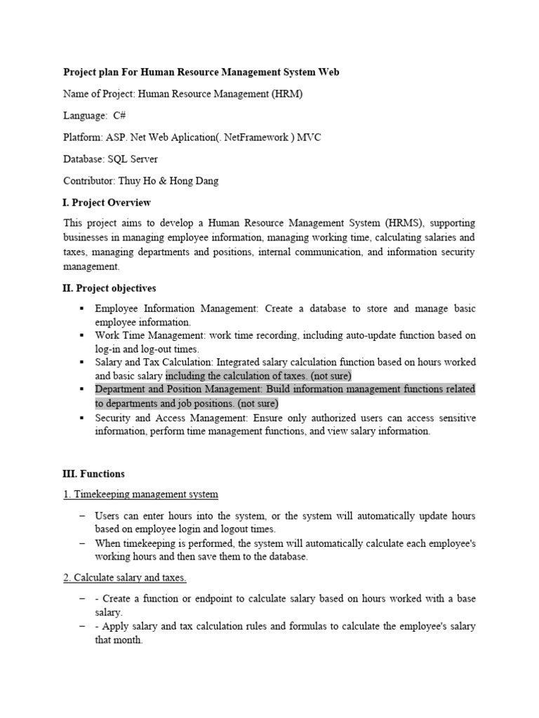 Plan Project | PDF | Databases | Microsoft Sql Server