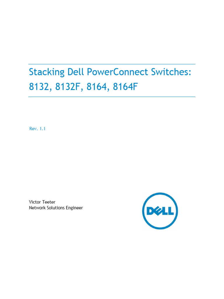 Stacking Dell PowerConnect 8100 Series Switches | Download Free PDF ...