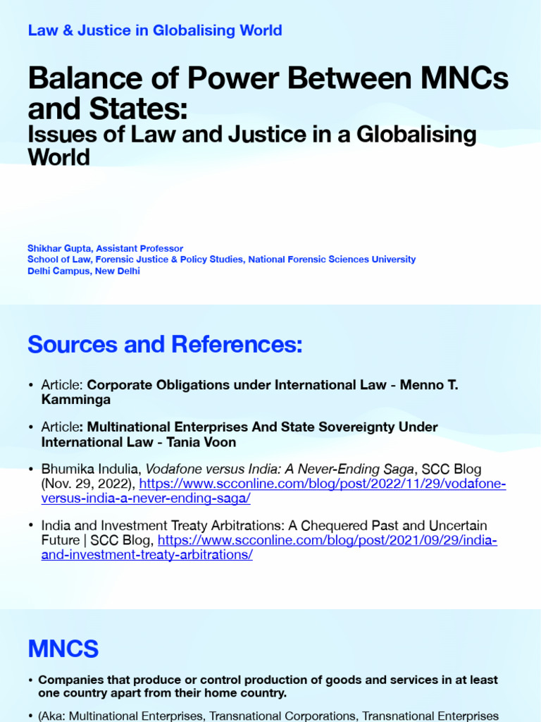 PDF - Balance of Power - MNCS and States | PDF | International Law ...