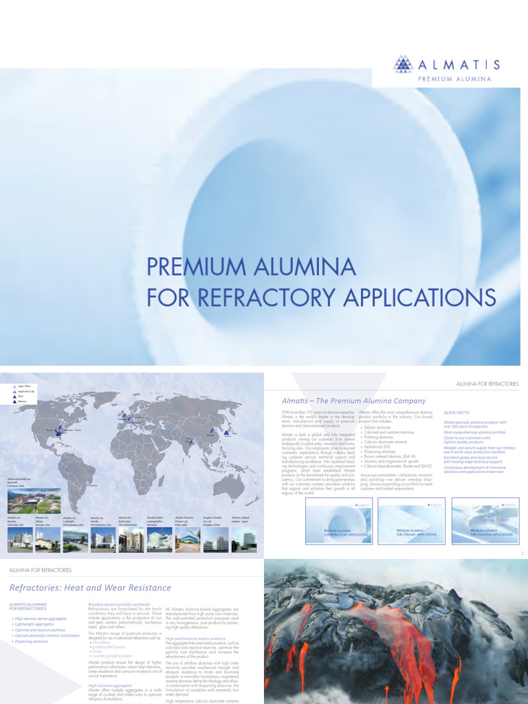 Pds Alumina Product | PDF | Refractory | Aluminium Oxide