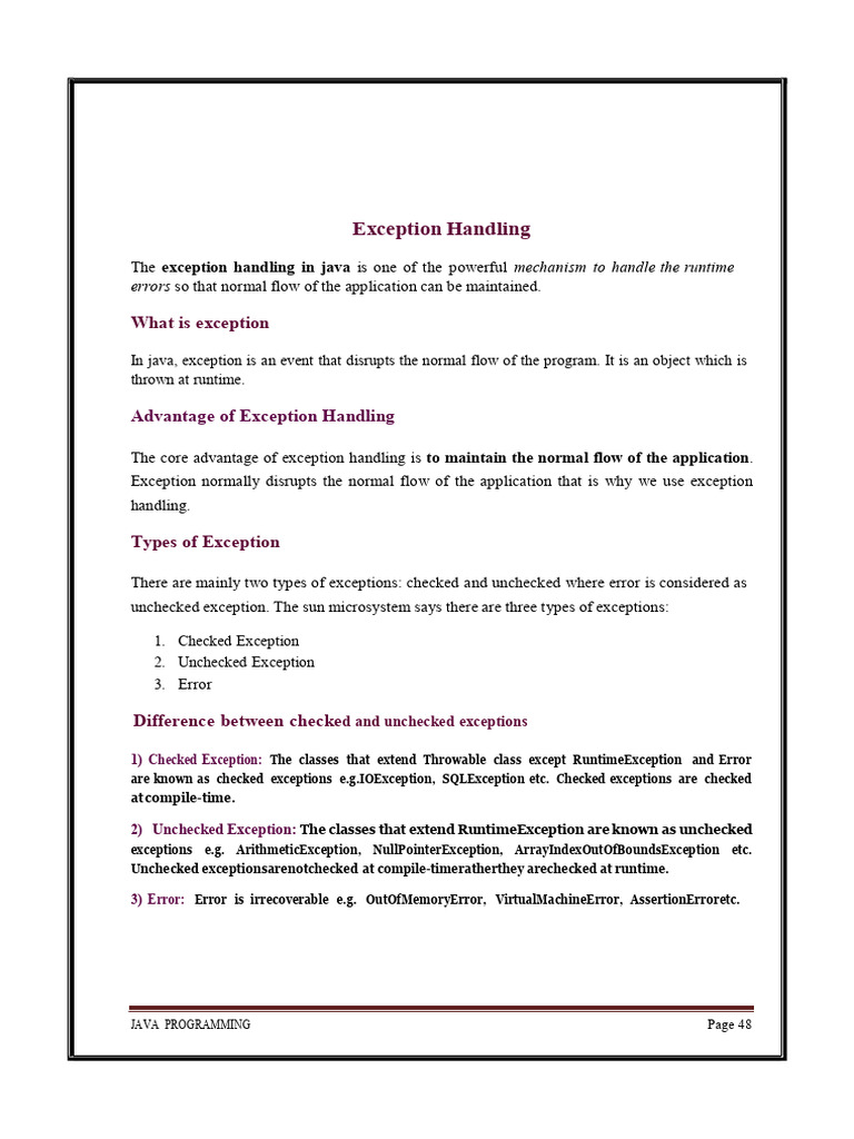 UNIT-2 Pt1 | PDF | Java (Programming Language) | Computer Programming