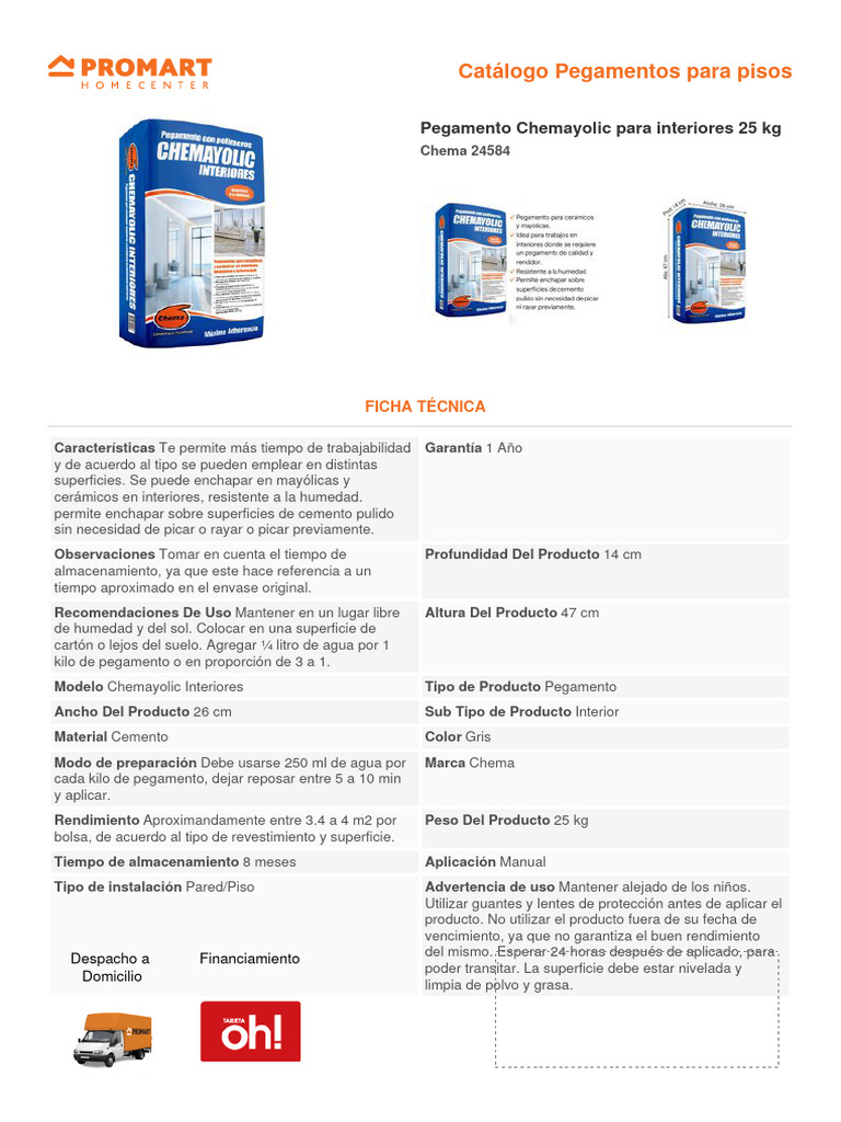 Promart | PDF | Cemento | Materiales