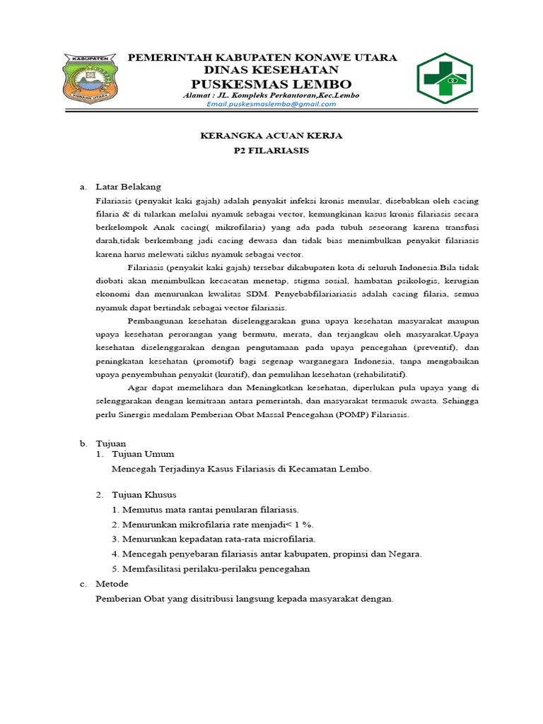 KAK P2 FILARIASIS | PDF