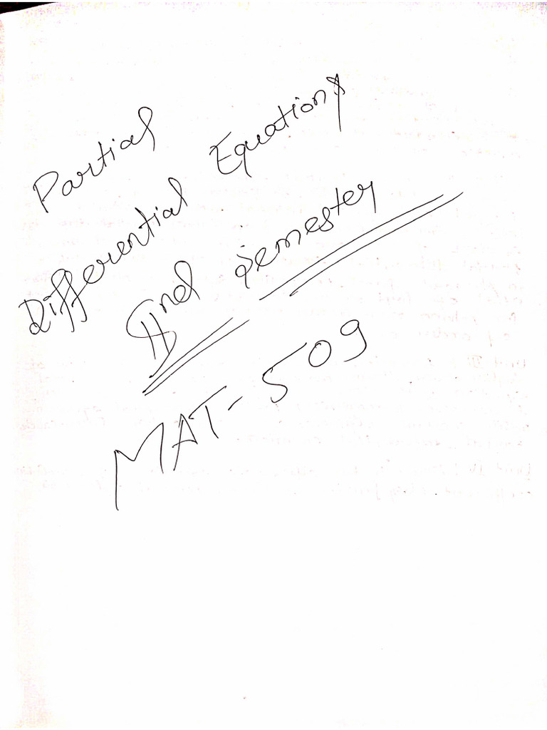 Partial Differential Equation 1 Pdf 0139