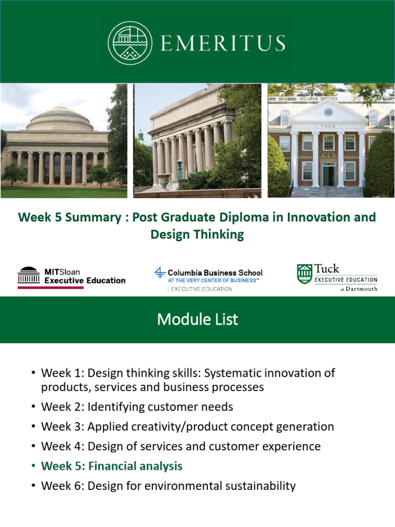 PGDID_Week 5 Summary | PDF