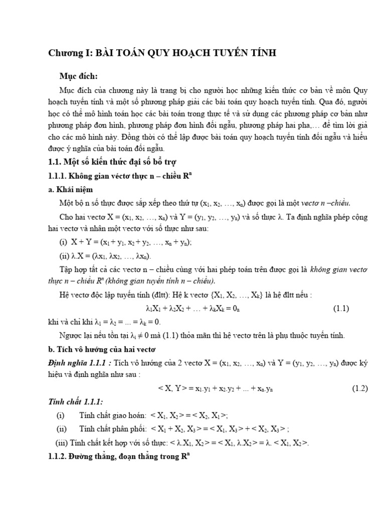 QHTT Chương I | PDF